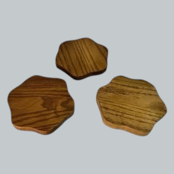 Accents | 3 Wooden Display Pedestals Stands Trivets For Art Vases ...